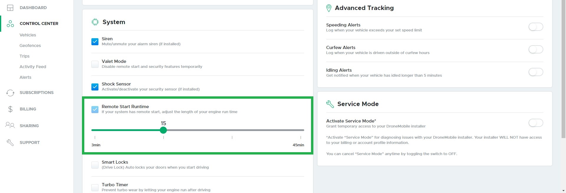 How to Change Remote Start Runtime
